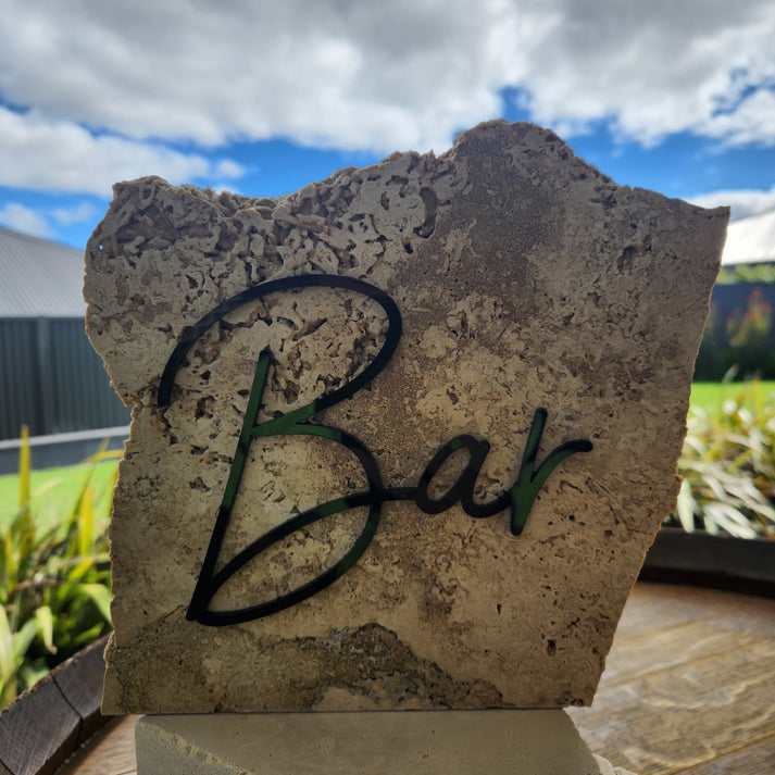 Classic Travertine Stone Signs – Little Hills Australia