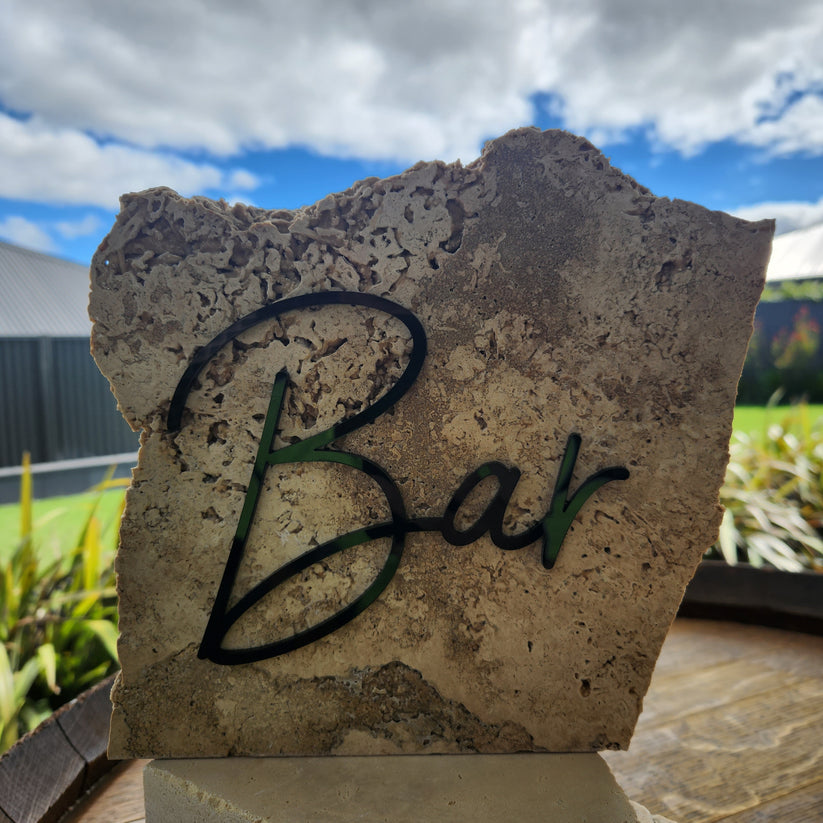 Classic Travertine Stone Signs – Little Hills Australia