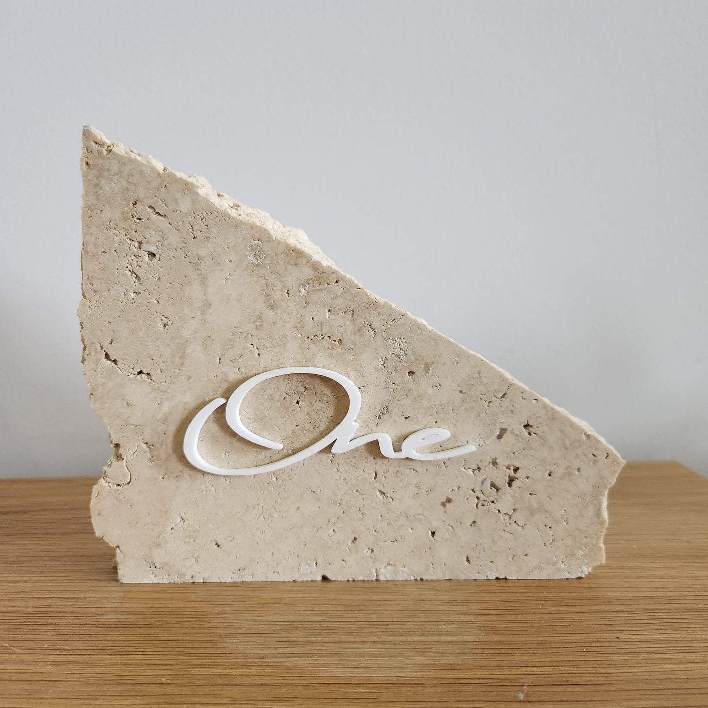 Classic Travertine Stone Table Numbers – Little Hills Australia